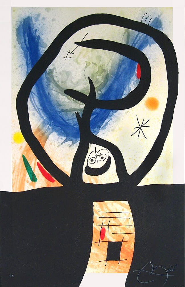 Joan Miro Print La Fronde Joan Miro Print La Fronde