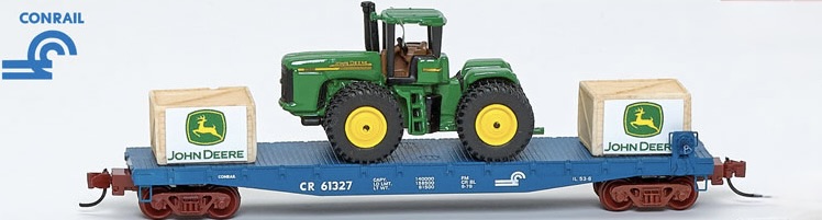 N Scale - Micro-Trains - NSE MTL 22-35 - Flatcar, 50 Foot - Conra...