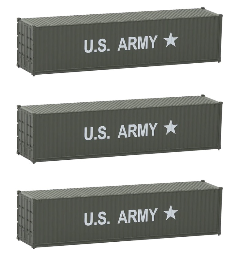 N Scale - Evemodel - C1500-X - United States Army - 3-Pack