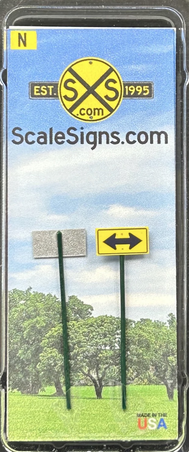 N Scale - ScaleSigns - N-3026C - Scenery, Signs, Traffic, Arrow