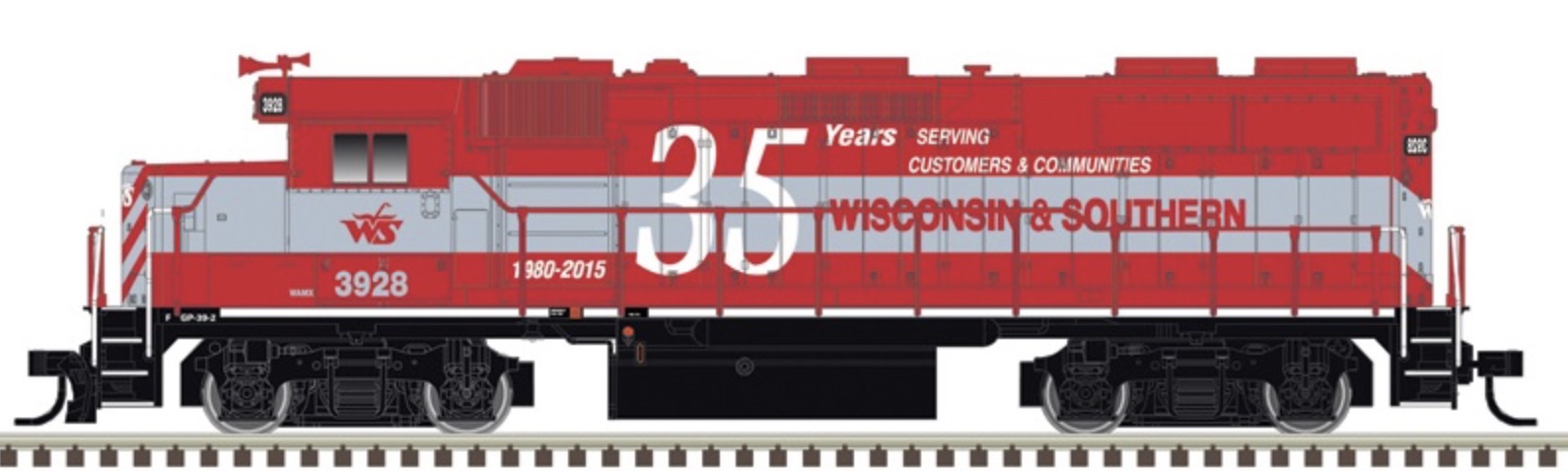N Scale - Atlas - 40 005 911 - Locomotive, Diesel, EMD GP39-2 - W...