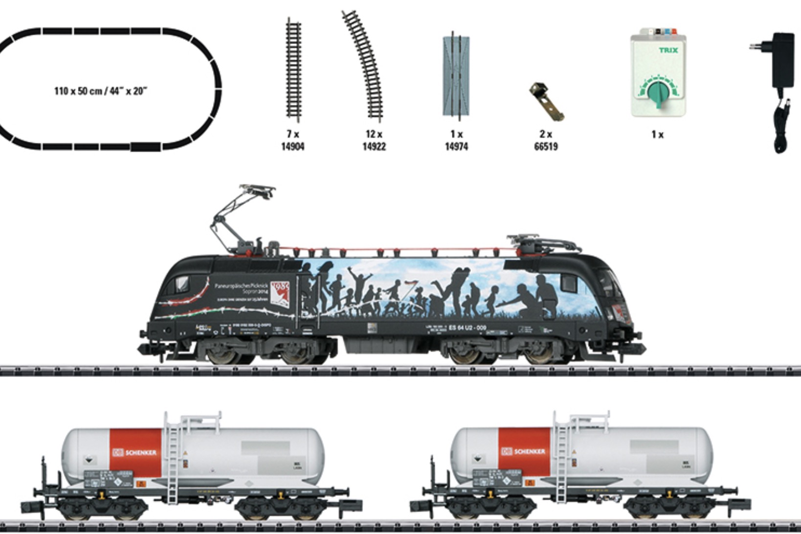 N Scale - Minitrix - 11153 - Mixed Freight Consist, Europe, Epoch...