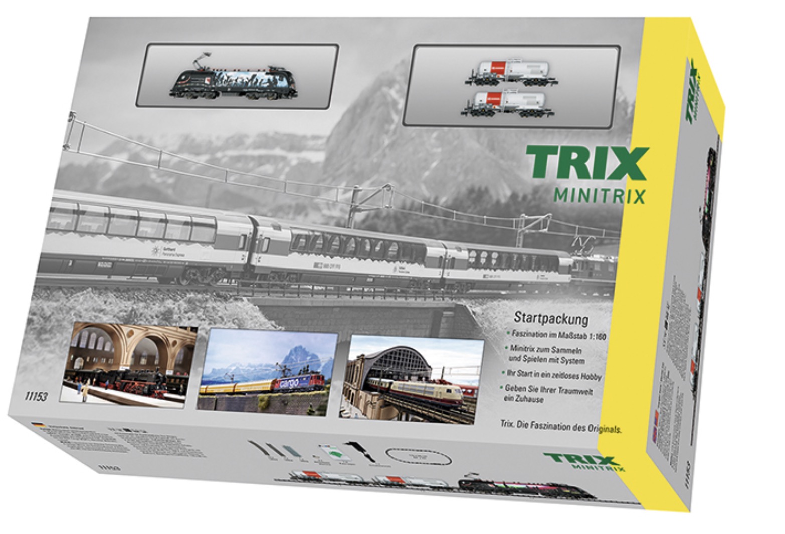 N Scale - Minitrix - 11153 - Mixed Freight Consist, Europe, Epoch...