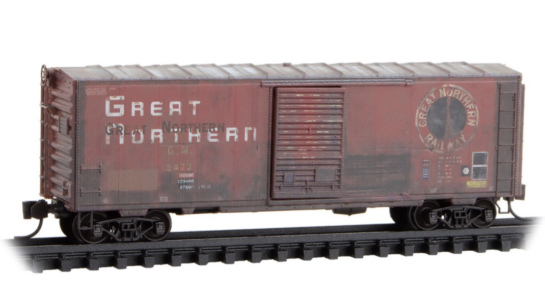 N Scale - Micro-Trains - 073 45 360 - Boxcar, 40 Foot, PS-1 - Gre...