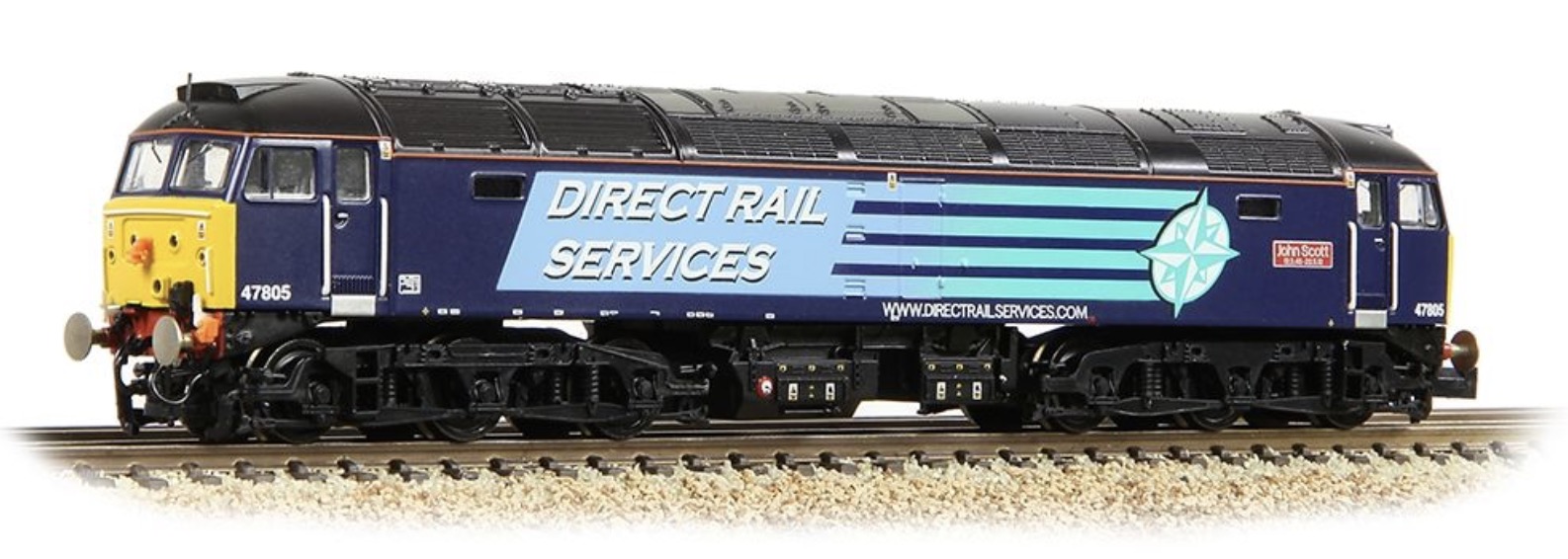N Scale - Graham Farish - 372-252 - Locomotive, Diesel, Class 47/...