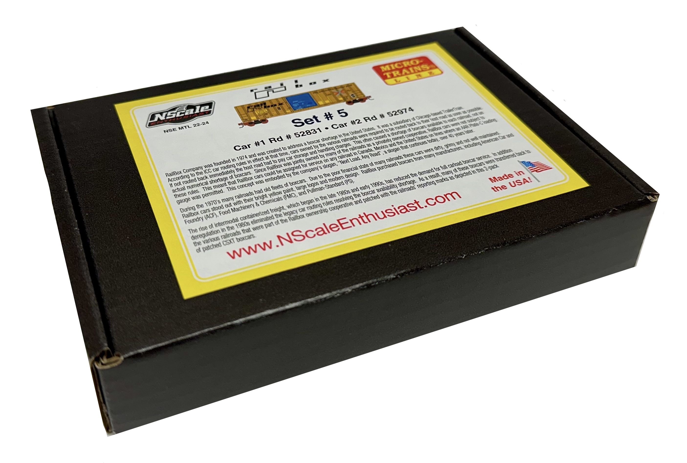 N Scale - Micro-Trains - NSE MTL 22-24 - Boxcar, 50 Foot, FMC, 50...